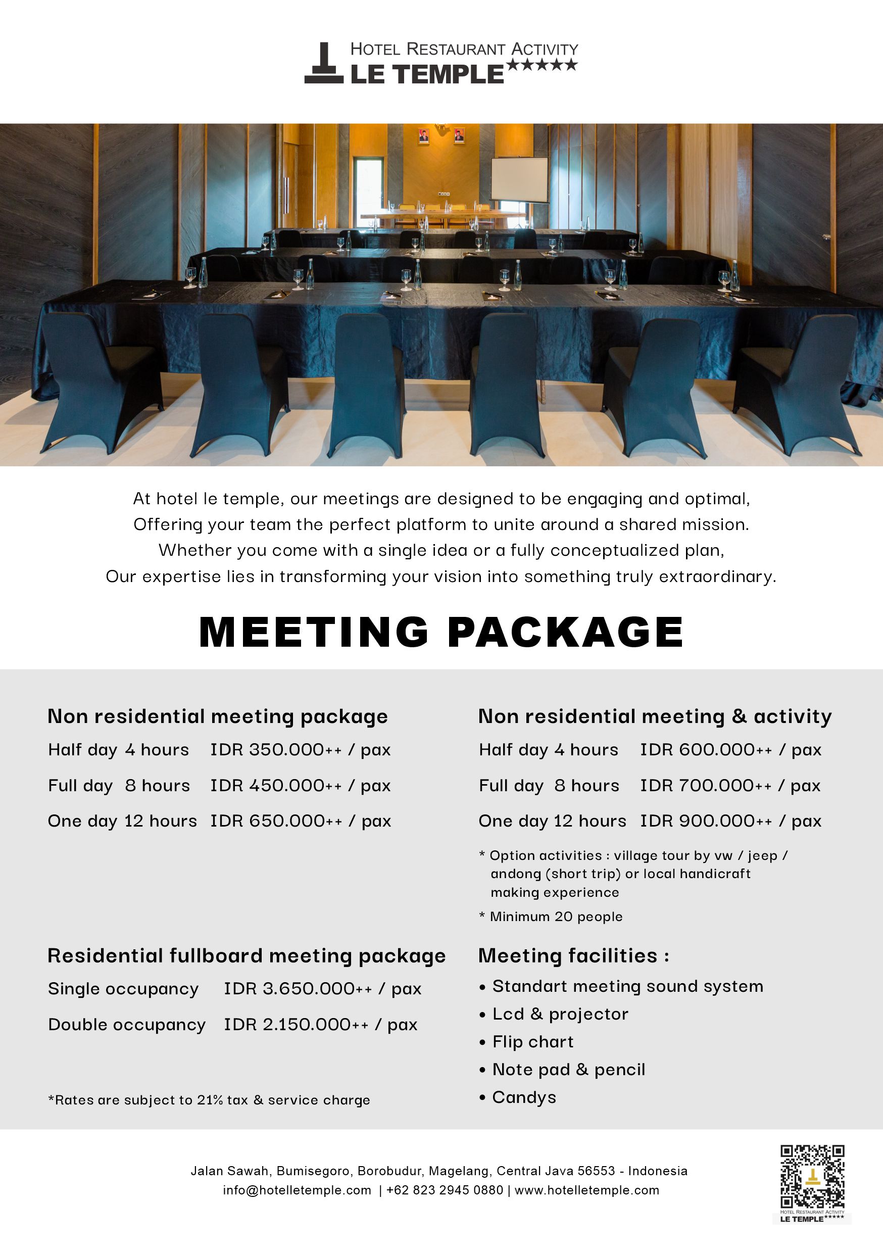 MICE – Hotel Le Temple